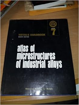Metals Handbook: Atlas of Microstructures of Industrial Alloys, Vol.7 ...