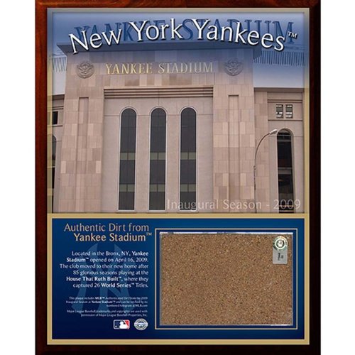 New York Yankees 2009 Yankees Stadium Dirt Plaque - FindGift.com