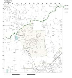 Amazon.com - ZIP Code Wall Map of Tomball, TX ZIP Code Map Laminated ...