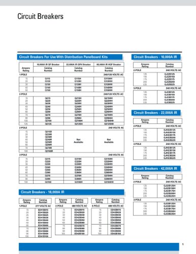Siemens Q360 60-Amp 3 Pole 240-Volt 10-Kaic Circuit Breaker Hardware ...