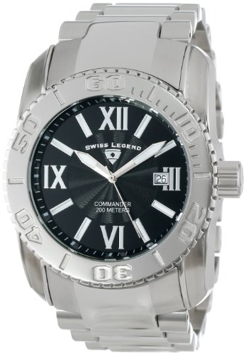Swiss Legend Men's 10059-11 Commander Collection Stainless Steel Watch ...