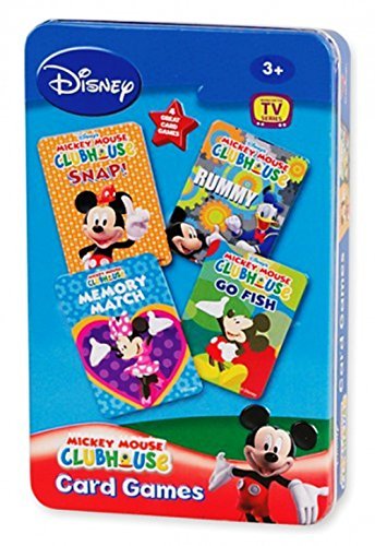 Disney Mickey Mouse CLUBHOUSE 4 in 1 Card Games Set MEMORY MATCH, RUMMY ...