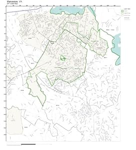 Amazon.com - ZIP Code Wall Map of Manassas, VA ZIP Code Map Laminated ...