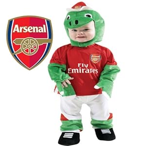 Amazon.com: Arsenal F.C. Football Club Dressing Up Costume Gunnersaurus ...