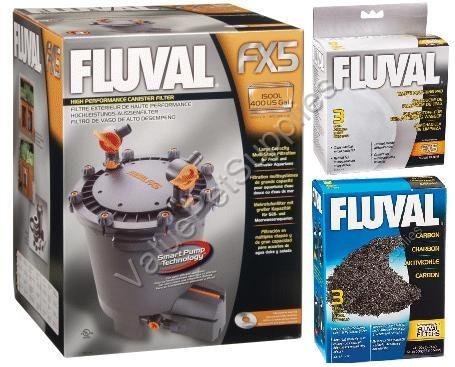 => Fluval FX5 A218 Canister Filter w/Foam, Carbon, Pads – Fluval | jaluny