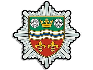 Amazon.com: UK Fire Service Badge Shaped HUMBERSIDE Sticker (crest logo ...