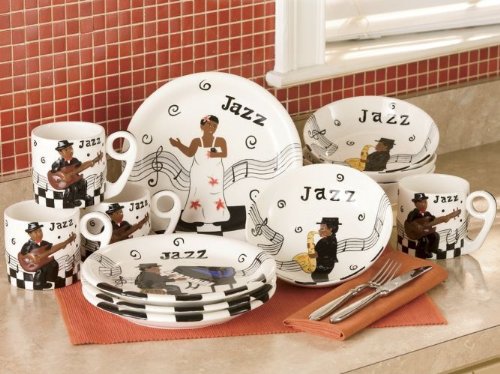 12-piece Jazz Band Dinnerware Set | superdinnerwaretools