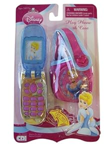 Amazon.com: Disney Princess Cinderella Cell Phone Toy W/ Case: Toys & Games