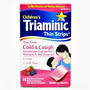 Amazon.com: Children's Triaminic Thin Strips- Day Time Cold & Cough ...
