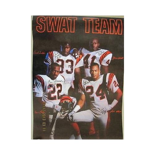 Cincinnati Bengals Swat Team Signed Poster Fulcher / Wilcots / Thomas ...