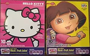 Amazon.com: Dora the Explorer and Hello Kitty Fruit Snacks - 2 Pack