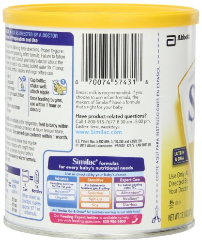 Similac Expert Care Neosure Infant Formula with Iron Powder 13 1 Ounces ...