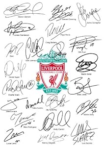 LIVERPOOL NEW 2011/2012 SQUAD TEAM SIGNED AUTOGRAPH PHOTO A4 12X8 ...
