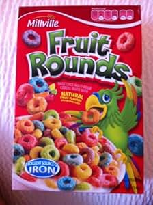 Amazon.com: Kids Cereal: Millville Fruits Rounds 12.2 Oz, pack of 2: