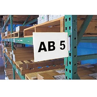 Aigner Labels For Warehouse Aisle Pallet Rack Sign Kit - White - White ...
