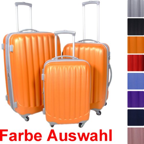 REISEKOFFER SET TROLLEY HARTSCHALEN 3 tlg. KOFFER-SET 2033 in 8 Farben ...