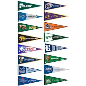 Amazon.com : Conference USA College Pennant Set : Sports Related ...
