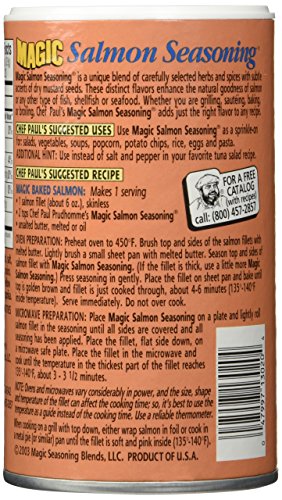Chef Paul Salmon Magic Seasoning, 7-ounces (Pack of6) Food, Beverages ...