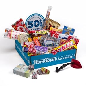 Amazon.com : Hometown Favorites 1950's Nostalgic Candy Gift Box, Retro ...