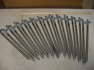 Amazon.com : A 24 Pack of 18" long heavy duty steel tent stakes ...