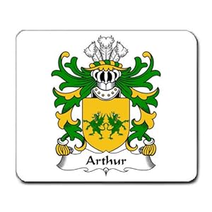 Amazon.com : Arthur-King-Arthur Family Crest Coat of Arms Mouse Pad ...