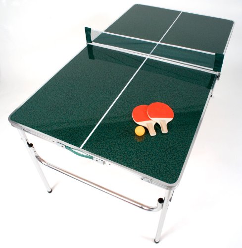 Aluminum Outdoor Tables: Earth Products Earth Mini Ping Pong Table (Green)