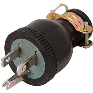 Amazon.co.jp: 接地ゴムプラグ 15A 125V 3芯アース接続 HP-3/コンセント/電源プラグ【SK11】: DIY・工具