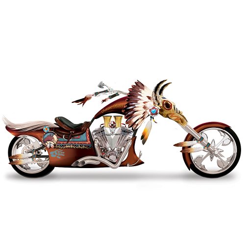 Collectible Figurines: Native American-Themed Design Motorcycle ...