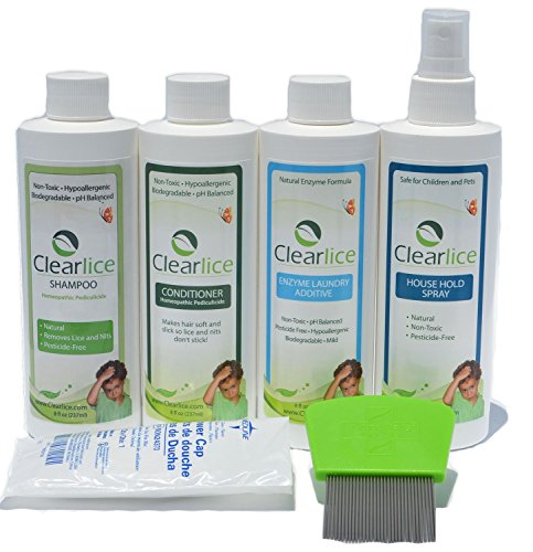 Clearlice Head Lice Complete One-day Treatment Kit One Person Size ...