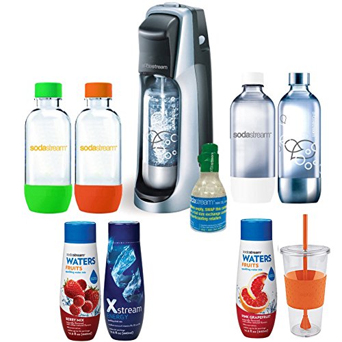 Sodastream Fountain Jet Soda Maker Exclusive Kit Includes 4 Bottles ...