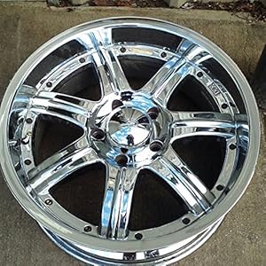 Amazon.com: 20 INCH ZNX TYPE 502 CHROME WHEEL RIM SET WITH CAPS 20X8.5 ...