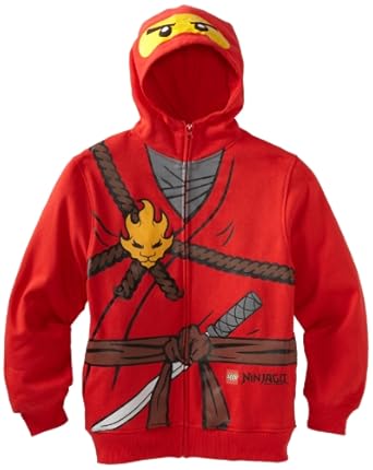 Amazon.com: Ninjago Big Boys' Lego Character Hoodie, Red, Medium ...