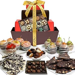 Amazon.com : Grand Belgian Chocolate Covered Fruit Gift Basket ...