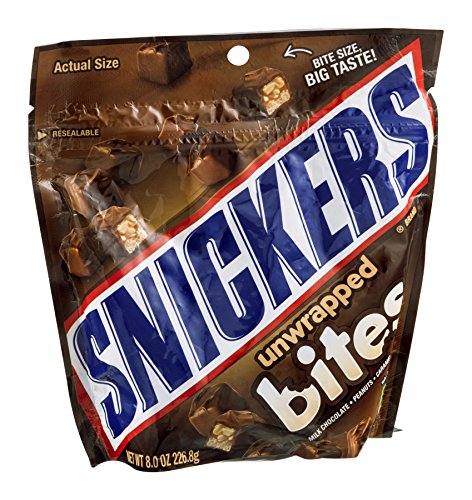 UPC 40000422549 Mars, Snickers, Unwrapped Bites, 8oz Bag (Pack of 4 ...