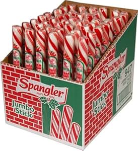 Amazon.com : Red & White Jumbo Candy Cane Sticks 4.8 oz/48ct. : Grocery ...