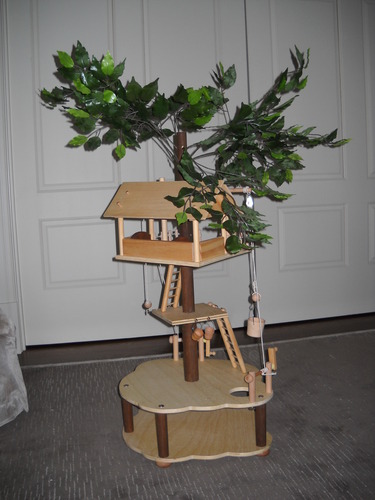 Amazon.com: Melissa & Doug Classic Wooden Tree House Play Set: Toys & Games