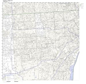 Amazon.com - Dearborn Heights, MI ZIP Code Map Not Laminated - Prints