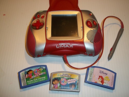 Amazon.com: Leapster L-Max Learning Game System, Red Color by LeapFrog ...