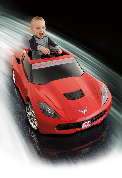 Power Wheels Corvette Stingray Fisher Price Battery Car Electric Car ...