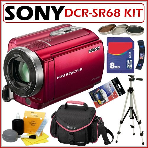 Sony DCR-SR68 80GB Hard Disk Drive Handycam Camcorder with 60x Optical ...