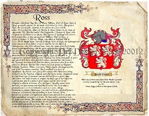 Amazon.com: Ross Coat of Arms/ Family Crest on Fine Paper and Family ...
