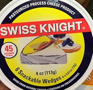 Amazon.com : 4oz Emmi Swiss Knight Gruyere Cheese 6 Snackable Wedges, 1 ...