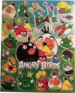 Angry Birds - A4 Sheet of stickers: Amazon.co.uk: Toys & Games