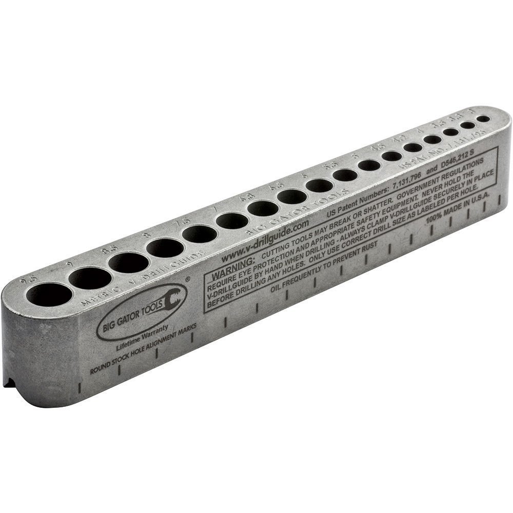 Big Gator Tools V-DrillGuide Metric Size Portable Drilling Drill Bit ...