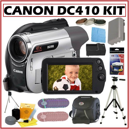 Canon DC410 DVD Digital Camcorder + Deluxe Accessory Kit