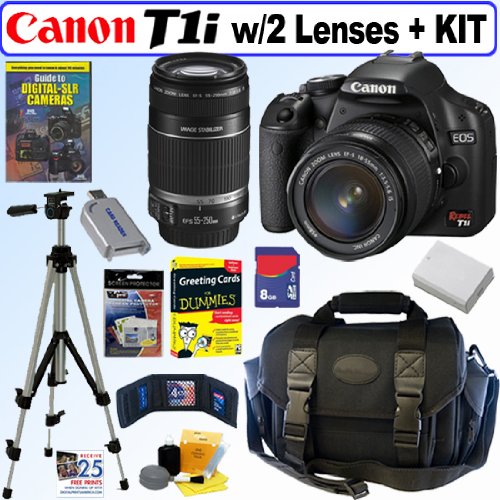 Black Friday Canon EOS Rebel T1i 15.1 MP CMOS Digital SLR Camera with ...