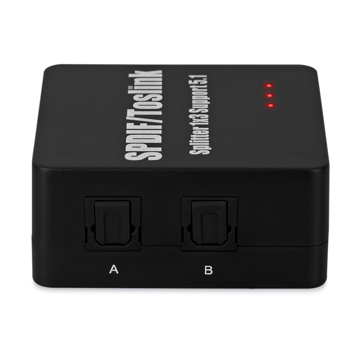 Proster VC062 3 Port SPDIF Toslink Splitter Digital Optical Audio ...