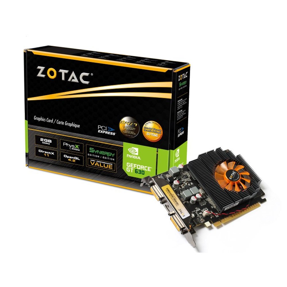 Zotac Synergy Edition NVIDIA GeForce GT 630 2GB DDR3 2DVI/Mini HDMI PCI ...