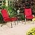 Bistro Set. This Red 3 Piece Outdoor Bistro Set Brings a Bistro Style ...