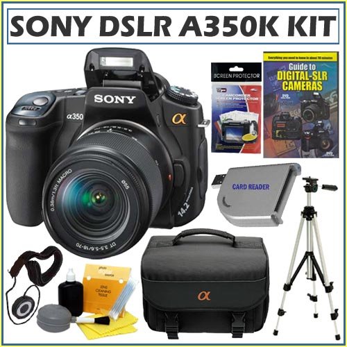 Sony DSLR-A350K Alpha Digital SLR Camera Kit With Sony 18-70 Lens ...